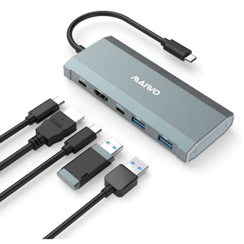 HDD Rack MAIWO USB(C)-NVME/SATA HDMI/PD/USB KH1001
