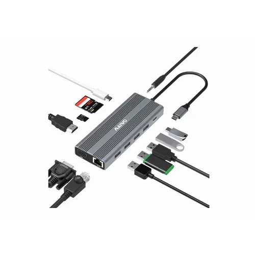 Adapter MAIWO 12in1 USB(C) port replikator KH12RHV