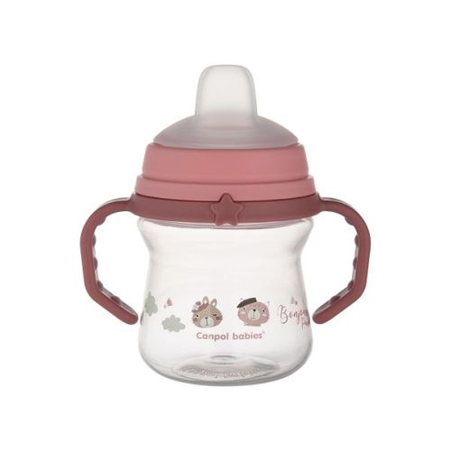 Canpol Babies Šolja Bonjour Paris 150Ml Sa Silikonskim Kljunom (56/612) - Pink