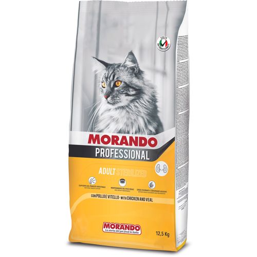 Morando Cat Prof Sterilized Adult Piletina i Teletina 12,5kg