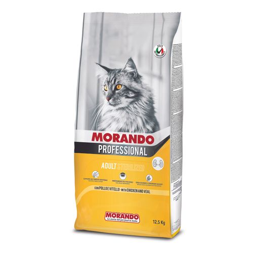 Morando Cat Prof Sterilized Adult Piletina i Teletina 12,5kg