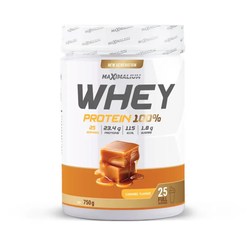 Maximalium Whey Protein, Karamela, 750 g