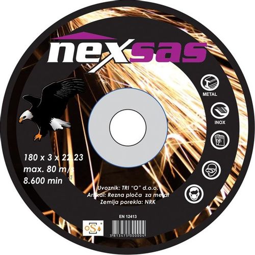 NEXSAS rezna ploča za metal 180X3X2