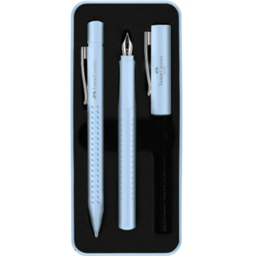 FABER CASTELL SET hemijska olovka i naliv pero - PLAVI