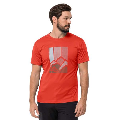 PEAK GRAPHIC T M T-shirt - CRVENA