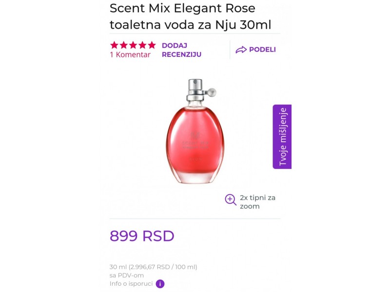 Avon Scent Mix Elegant Rose miris-novo* akcija