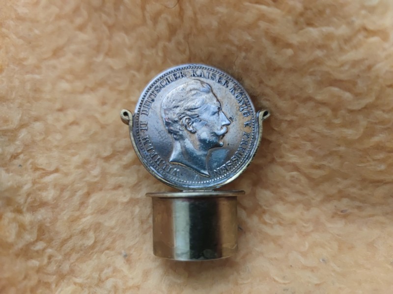 3 mark 1909 Nemacka (Prussia) srebro finoca 900