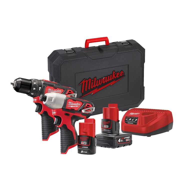 Milwaukee akumulatorski set M12 BPP2B-421C (4933443497)