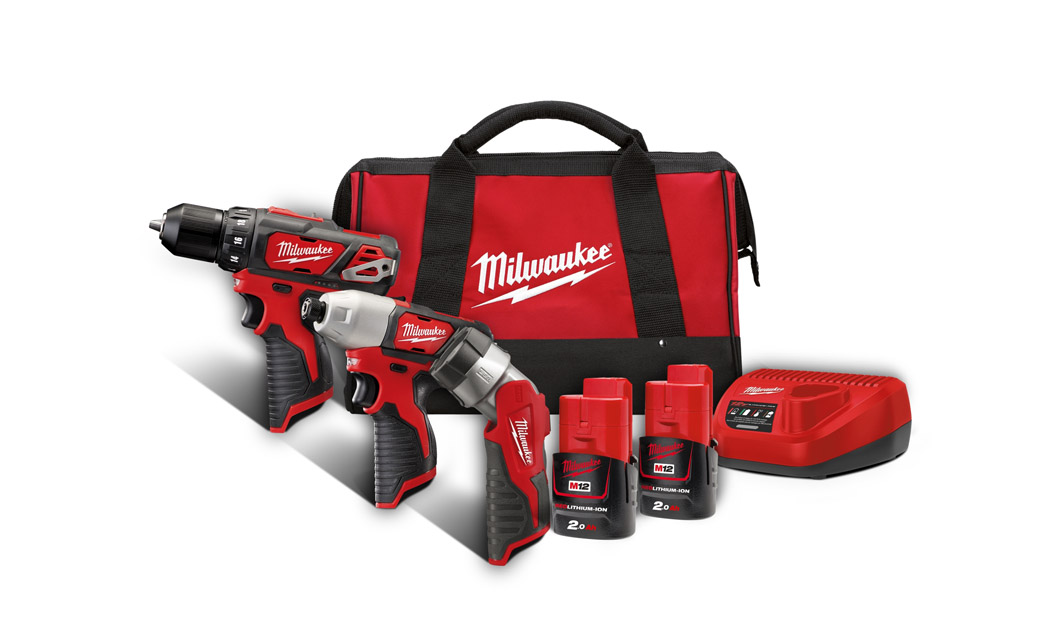 Milwaukee akumulatorski set M12 BPP3A-202B (4933441225)