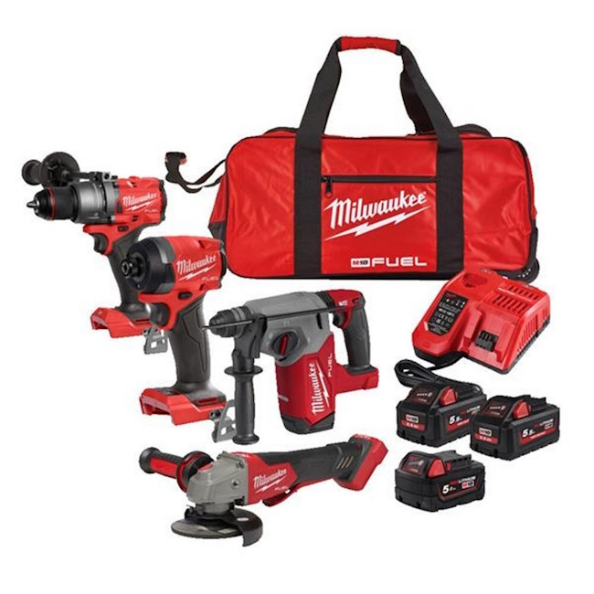 Milwaukee akumulatorski set M18 FPP4E-553B