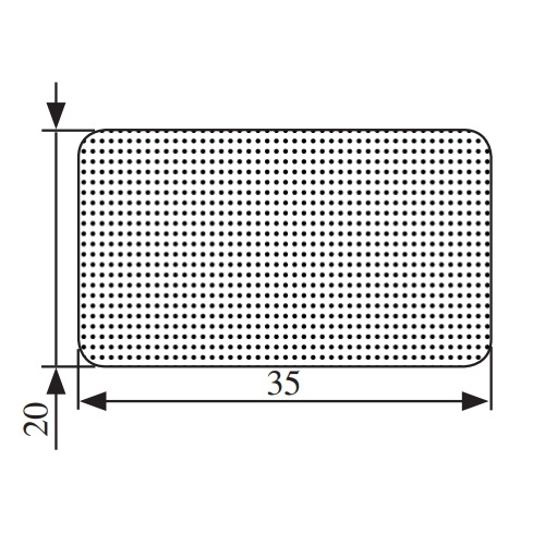 Gumeni profil sunđerasti 35×20 – S3.042