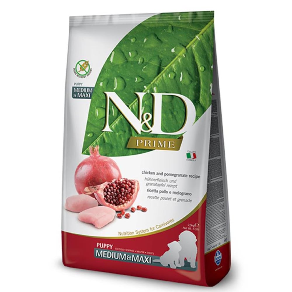 N&D PRIME Puppy Chicken Pomegranate Medium and Maxi 12 kg Hrana za pse