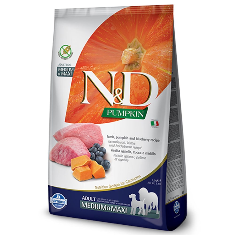 N&D PUMPKIN Lamb Blueberry Medium and Maxi 12 kg Hrana za pse