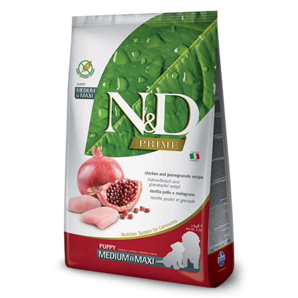 N&D PRIME Puppy Chicken and Pomegranate Medium and Maxi 2.5 kg Hrana za pse