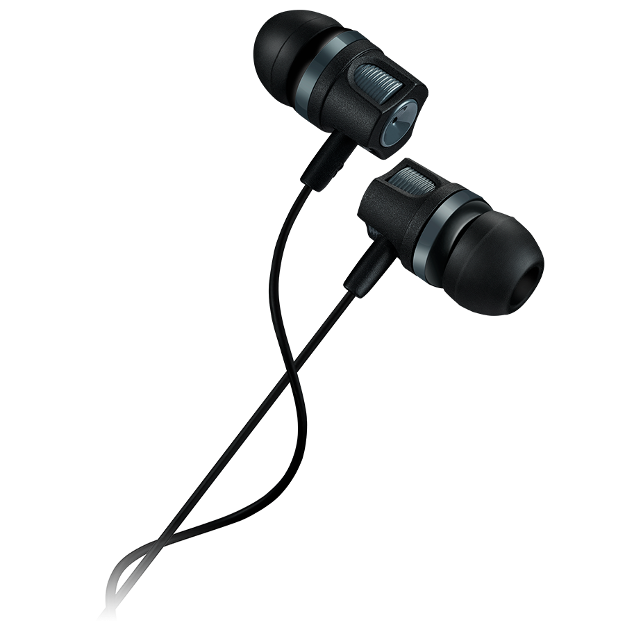 CANYON EP-3 Stereo earphones with microphone, Dark gray, cable length 1.2m, 21.5*12mm, 0.011kgID EK000595520