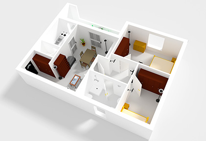 Lux 4.0 namešten stan sa dve garaže kod Hrama Svet