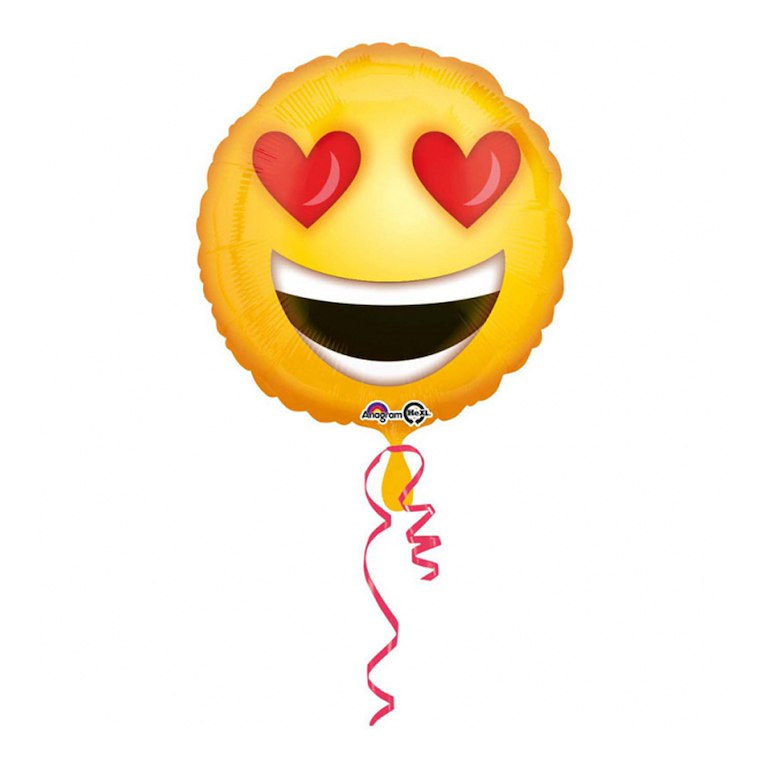 Folija baloni 43cm Love Emoticon