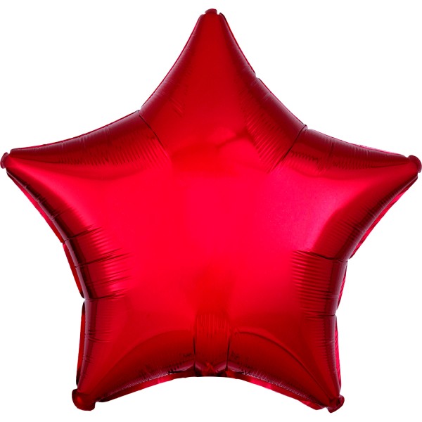 Helijumski balon 48 cm Metallic Red Star