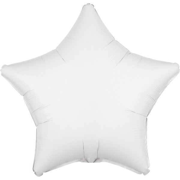 Helijumski balon 48 cm Metallic White Star