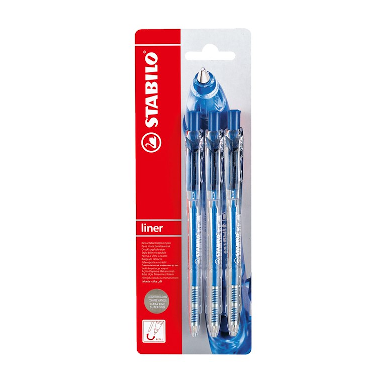 Hemijska olovka STABILO liner 308F 1/3 plavi