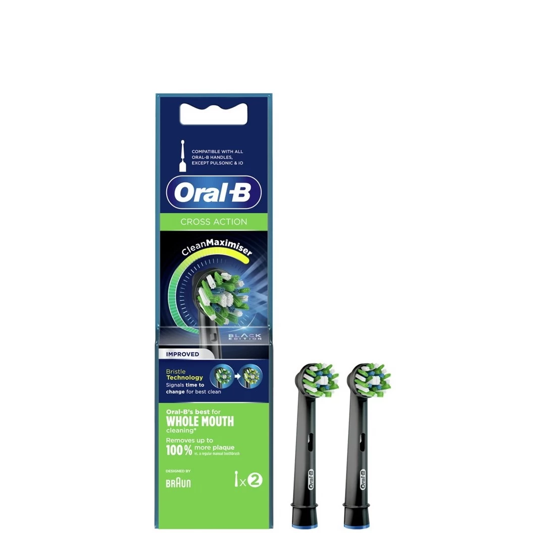 ORAL B ČETKICA ELEKTRIČNA REFIL CROSS ACTION 2/1 BLACK