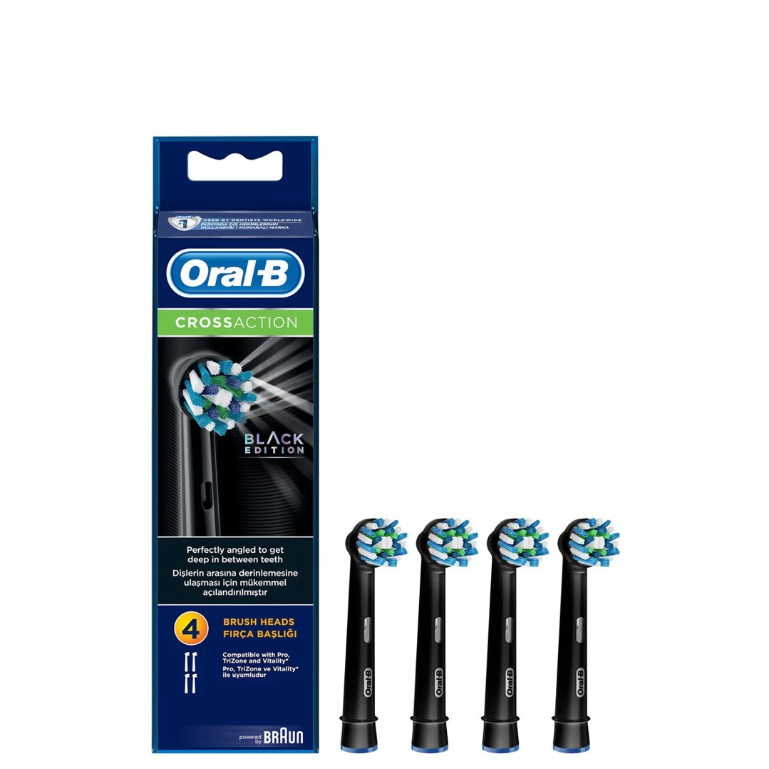 ORAL B ČETKICA ELEKTRIČNA REFIL CROSS ACTION 4/1 BLACK