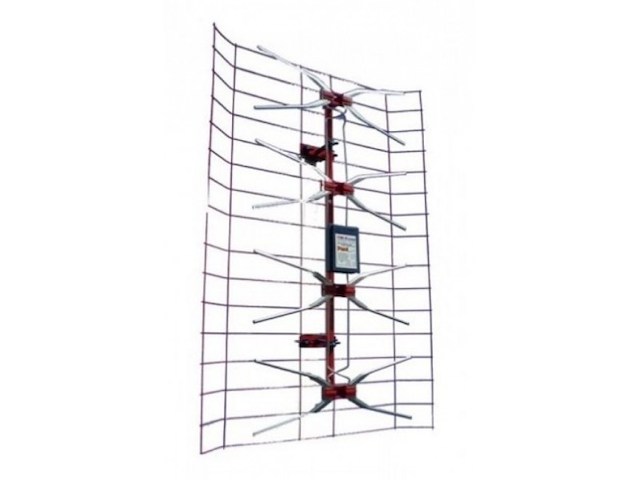 Antena TV panel V2.0 Spoljna sa pojacalom, 15-32db, UHF/VHF/DVB-T2 FO-KES