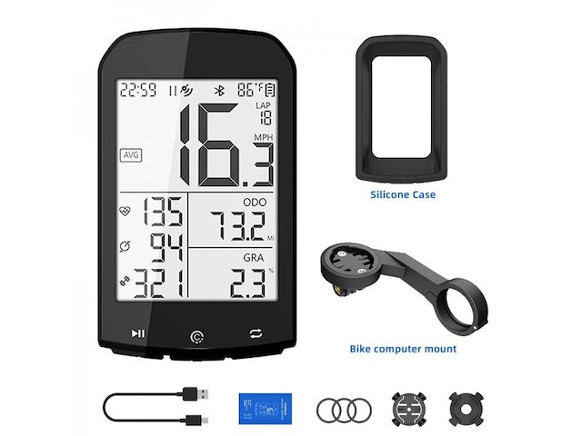 CYCPLUS M1+Z1 GPS Brzinomer -Novo-