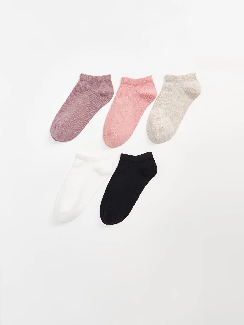 LCW DREAM 5 pari jednostavnih ženskih kratkih čarapa do gležnja