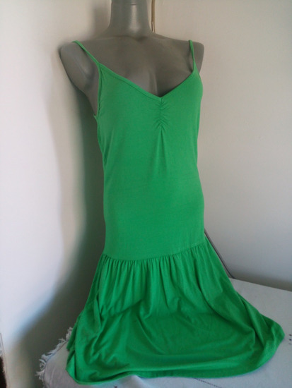 FB sister zelena haljina na bretele S.