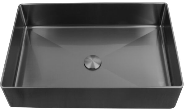 METALNI LAVABO WBTB513610NMBG kocka tamno sivi inox