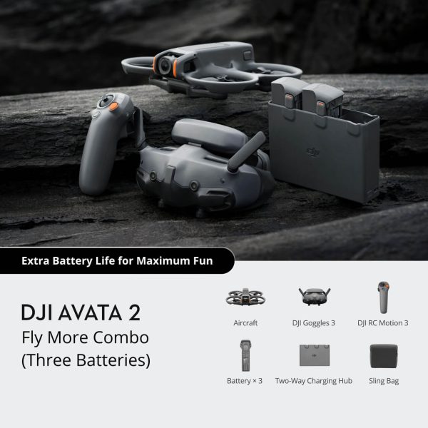 DJI Avata 2 Fly More Combo (3 baterije)