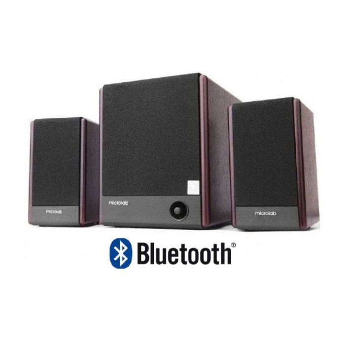 Microlab FC330BT Aktivni drveni zvucnici 2.1 56W RMS(24W,2x16W), Bluetooth, 3.5mm