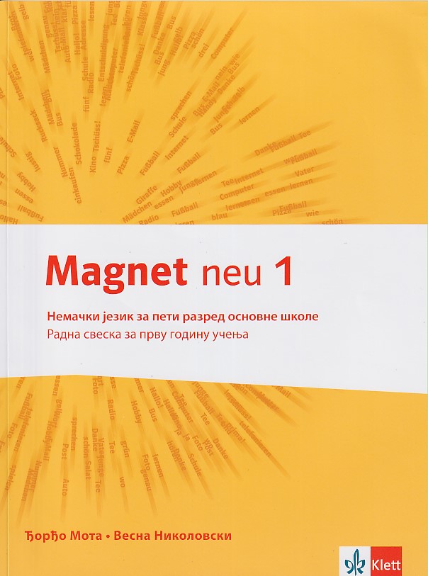 MAGNET NEU 1 – RADNA SVESKA iz nemačkog jezika za 5. razred osnovne škole (Klett)