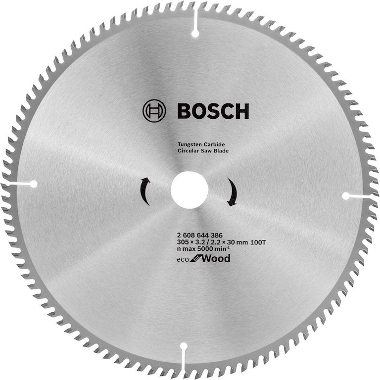 Kružna testera za drvo Eco 305x30.2.2mm - 100 zuba BOSCH