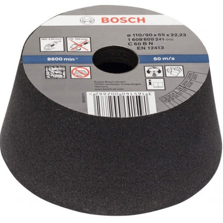 Brusni lonac za kamen i beton - konusni 90x110x55mm - gr. 60 BOSCH