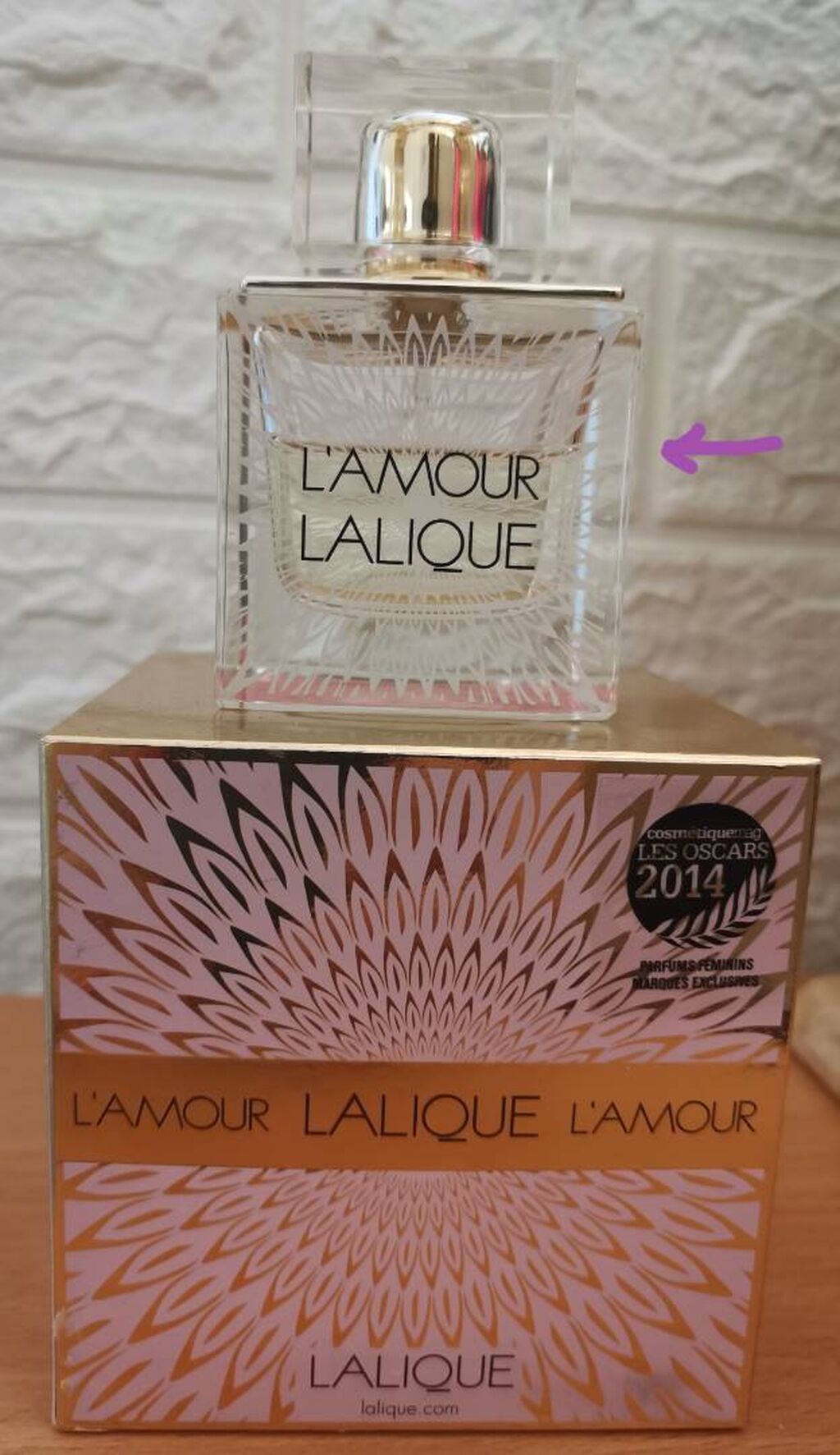 Original Lalique L'Amour 50ml. Vidi se koliko je potroseno. Slanje iz