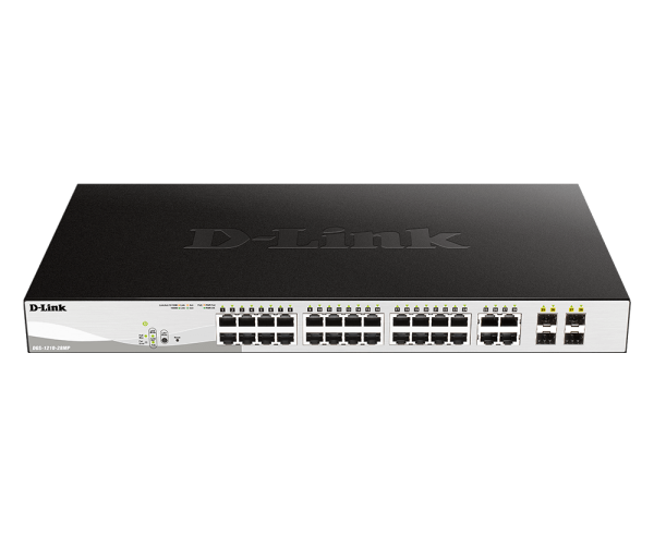 LAN Switch D-Link DGS-1210-28PE PoE 10100Mbps 24 PoE port + 4 SFP