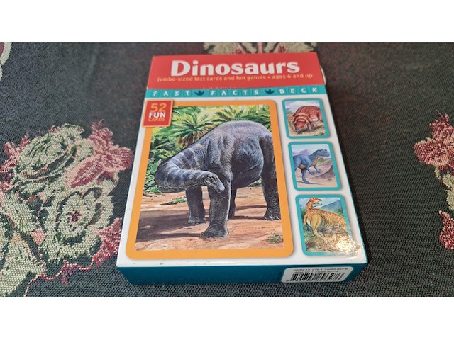 Dinosaurus, jumbo-sized fact cards and fun games