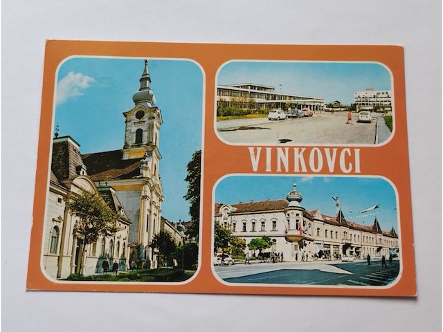Vinkovci - Automobili Fića - Crkva - Hrvatska -