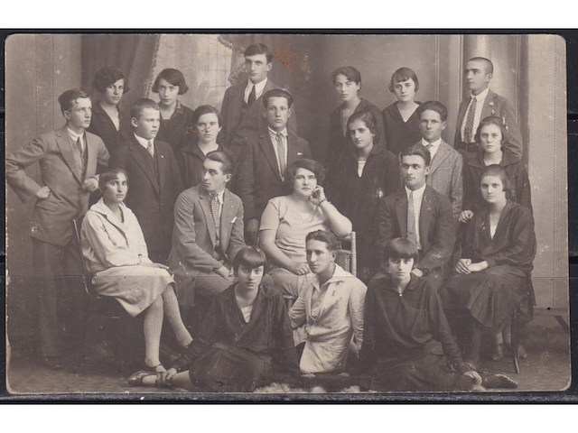 Jugoslavija 1927 Vranje ucenici gimnazije fotografija