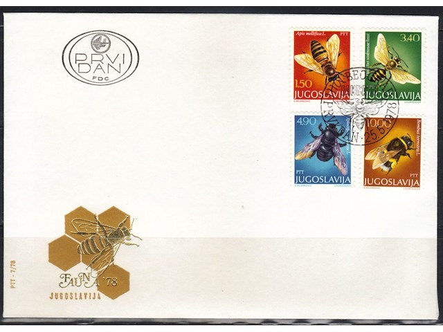 Fauna-Pčele 1978.,FDC