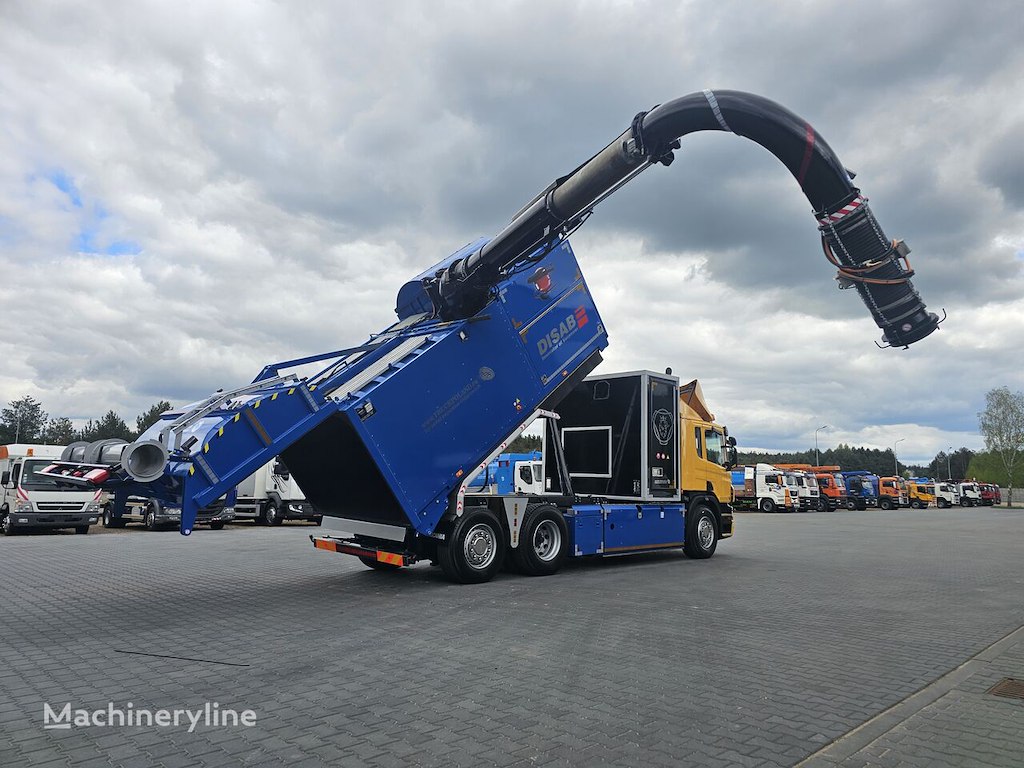 Scania DISAB ENVAC Saugbagger vacuum cleaner excavator sucking loose su vakum bager