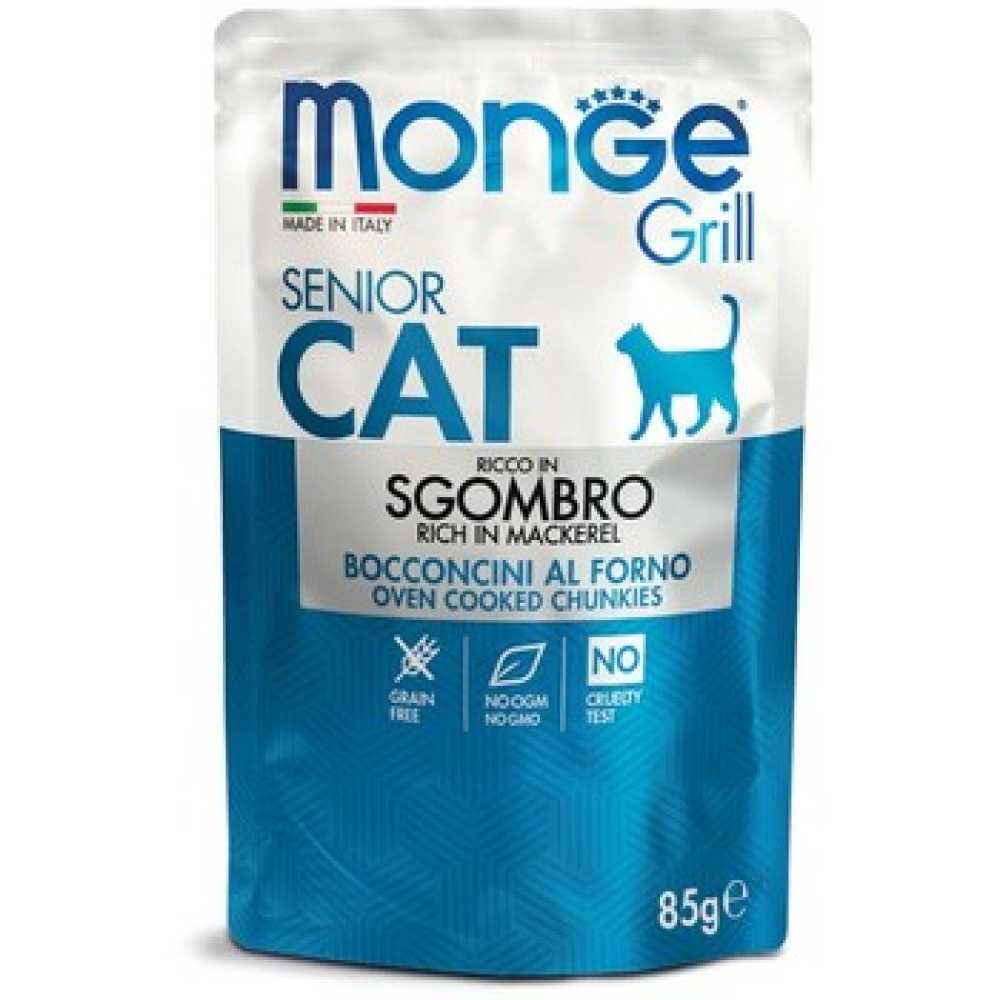 Monge Grill sos za mačke Senior - Skuša 85g