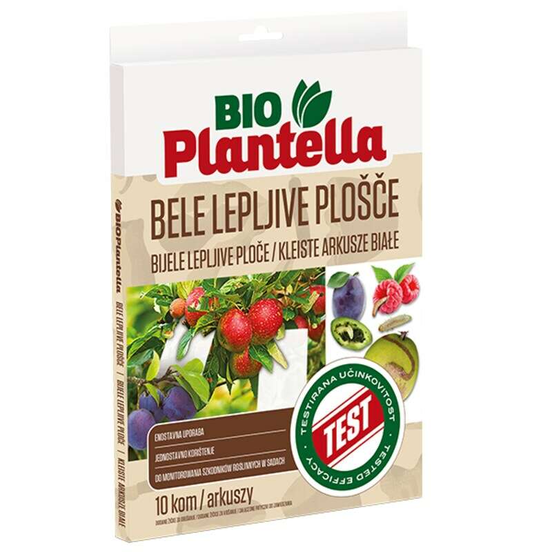 Bio Plantella BELE lepljive ploče 24x17 10/1