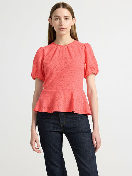 Majica – Short-sleeved peplum top