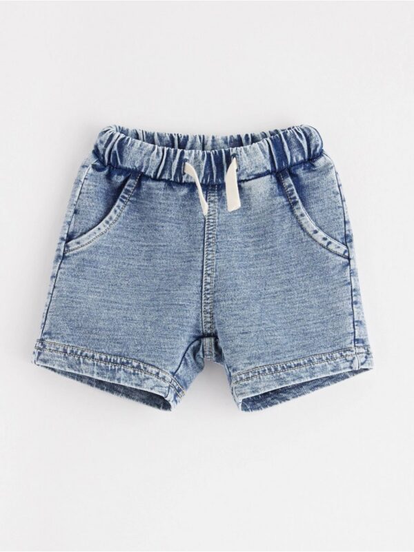 Sorts – Sweat shorts with denim look