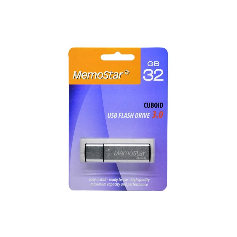 USB (flash) memorija (32Gb) 3.0 MemoStar Cuboid - srebrna