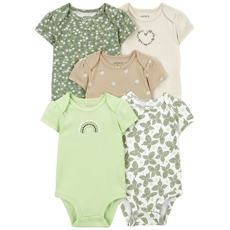 Carter's bodi za bebe devojčice - set od 5 kom. BL241Q934410