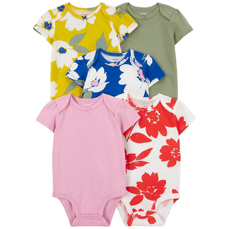 Carter's bodi za bebe devojčice - set od 5 kom. BL241Q934210